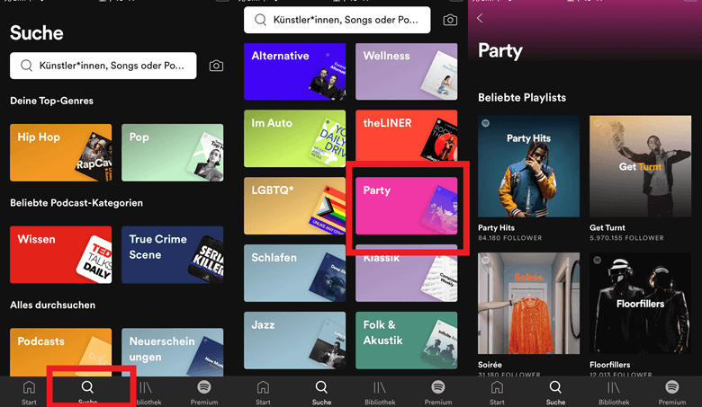 Wie kann man Spotify Party Modus einstellen?